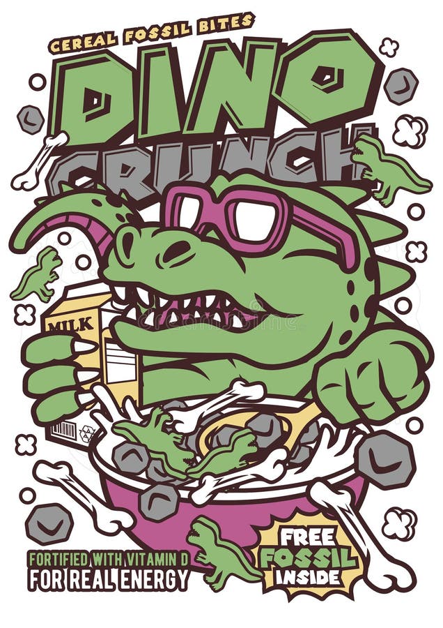 Dino Crunch Stock Illustrations – 3 Dino Crunch Stock Illustrations ...