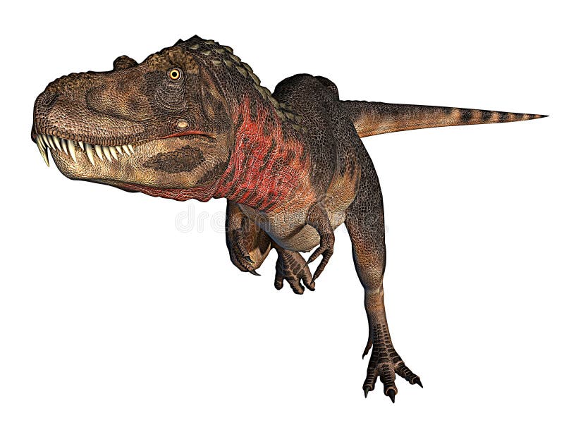Dino dinosaur rex running stock illustration. Illustration of anxiety ...