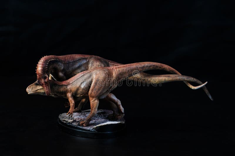 Dinosaur Allosaurus in the Dark Stock Photo - Image of predator, bloody ...