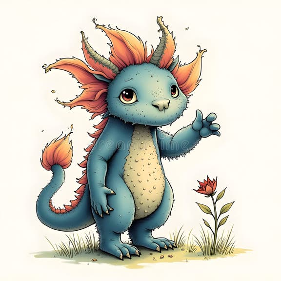 Dinosaur Artwork Hand Written Stock Illustration - Illustration of ...