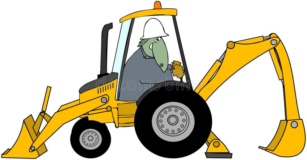 Cartoon Backhoe Man Stock Illustrations – 46 Cartoon Backhoe Man Stock ...