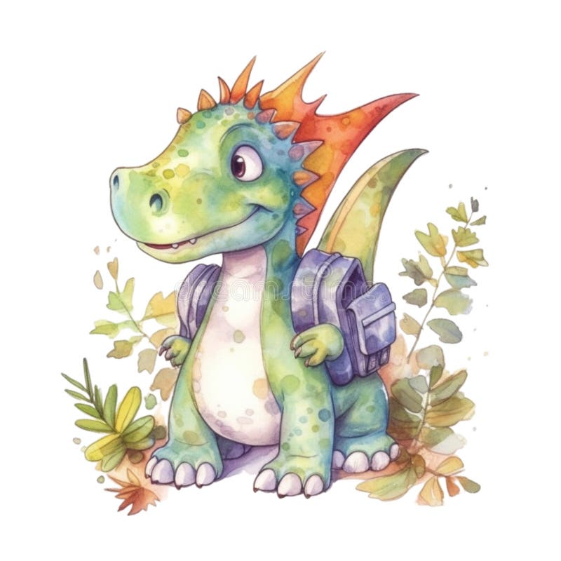 Dinosaur Backpack Fantasy Funny Cartoon Student Back To School ...