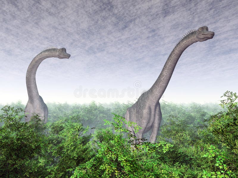 Brachiosaurus Island stock illustration. Illustration of brachiosaurus ...