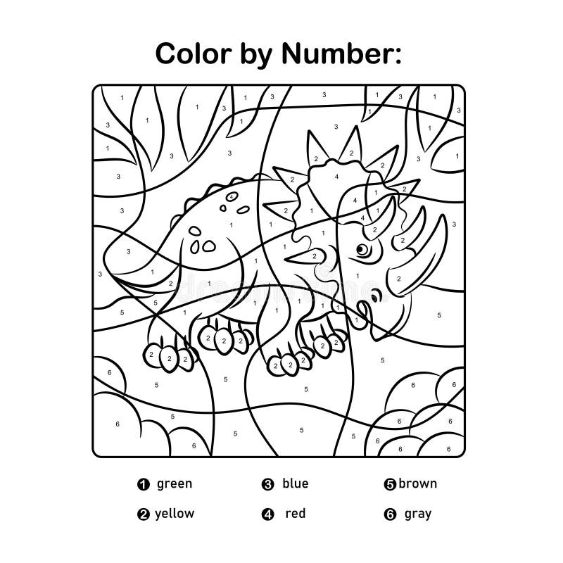 Dinosaur Coloring Page. Kids Preschool Activity Coloring Template Stock ...