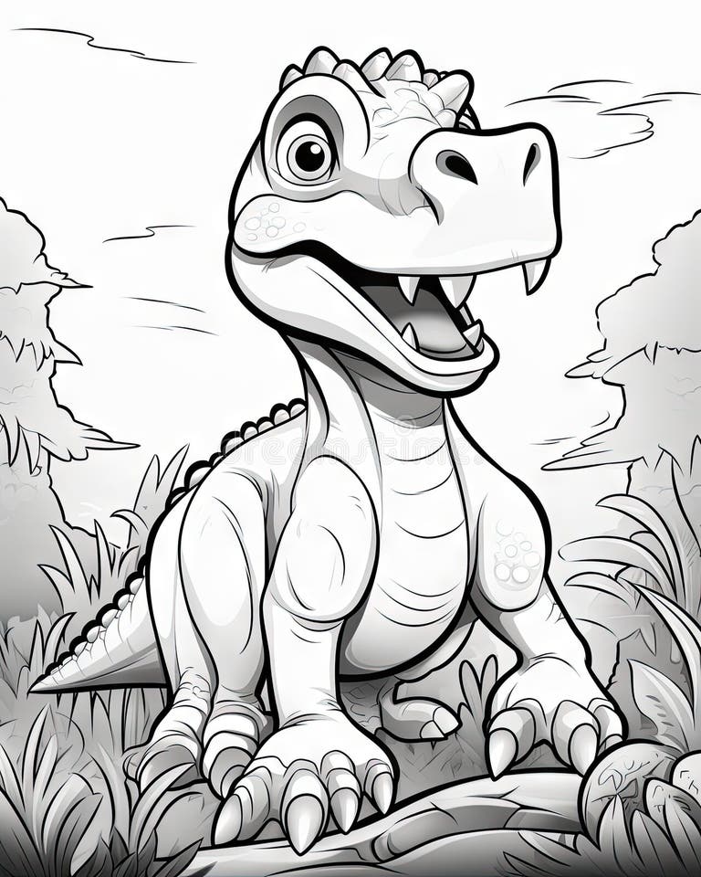 Dinosaur Princesscolouring Pages Stock Photos - Free & Royalty-Free ...