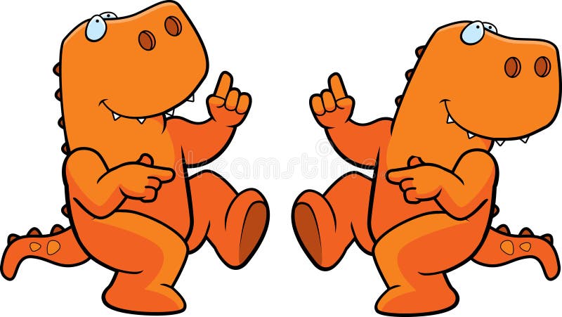 Dinosaur Dancing stock vector. Illustration of dragon - 13191010