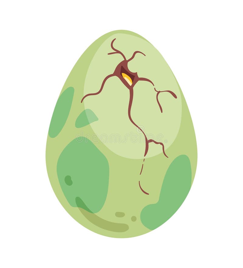 Dinosaur egg green stock vector. Illustration of ancient - 264384901