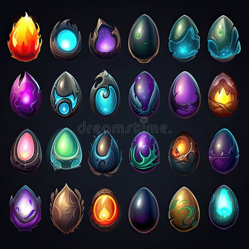 Dinosaur Egg Magic Ai Generated Stock Illustration - Illustration of ...