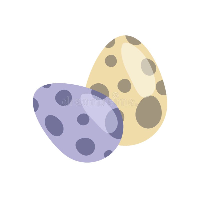 Dinosaur Eggs Vector Illustration Icon Stock Vector - Illustration of ...