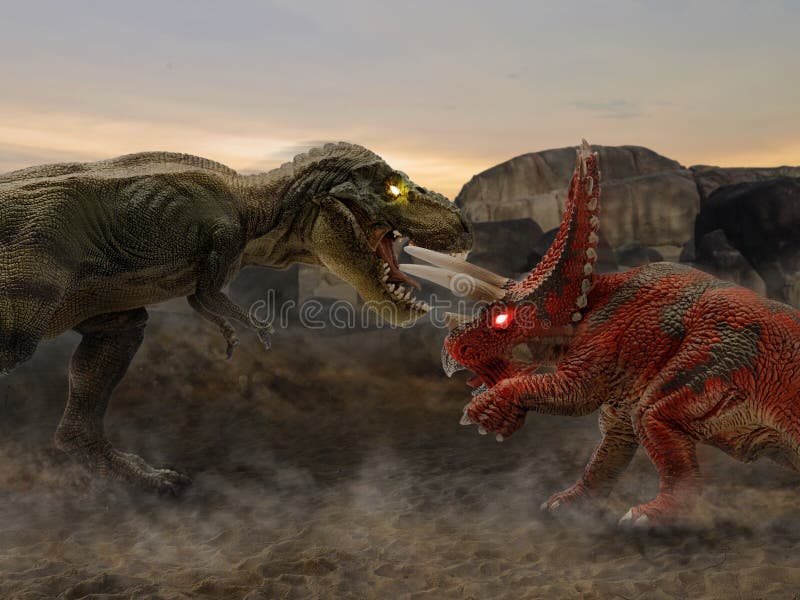 Tyrannosaurus Rex Fighting Stock Photos - Free & Royalty-Free Stock ...