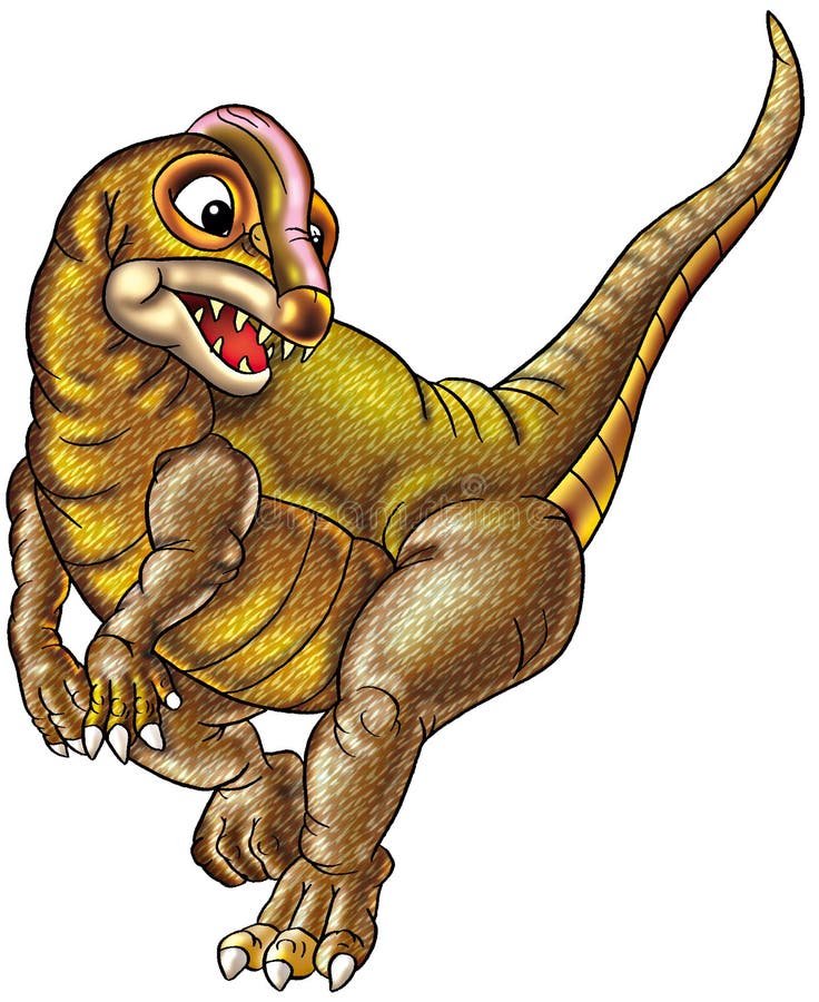 Evil Dinosaur stock illustration. Illustration of cartoon - 3560611