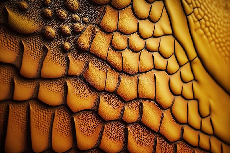 Dinosaur Lizard Skin Texture Pattern Background, Generative AI Stock Illustration - Illustration ...