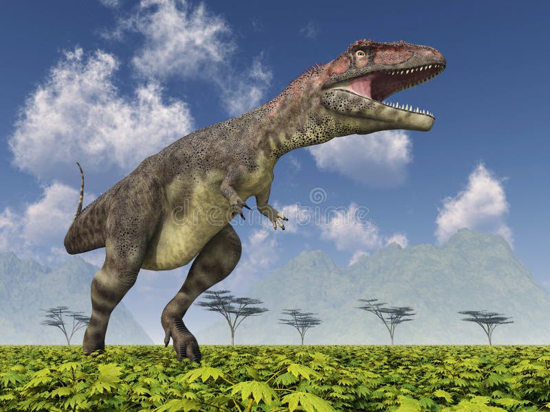 Dinosaur Mapusaurus stock illustration. Illustration of colossal - 83945294