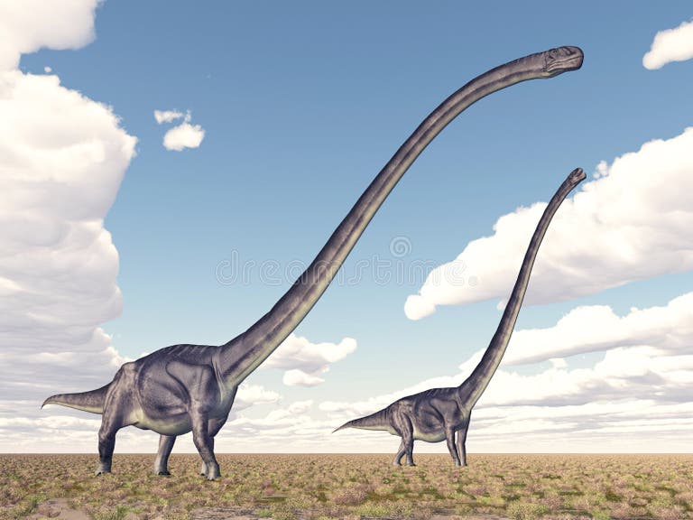 Dinosaur Omeisaurus stock illustration. Illustration of times - 69899148