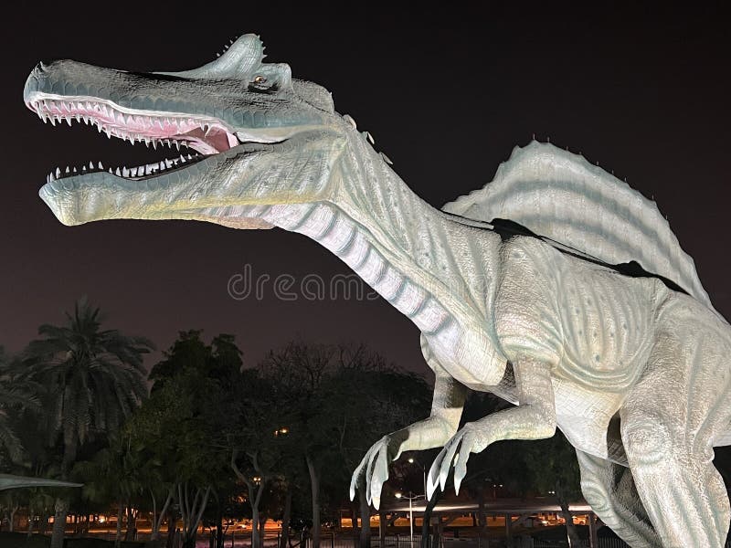 Dinosaur Park at Dubai Garden Glow in Dubai, UAE Editorial Image ...
