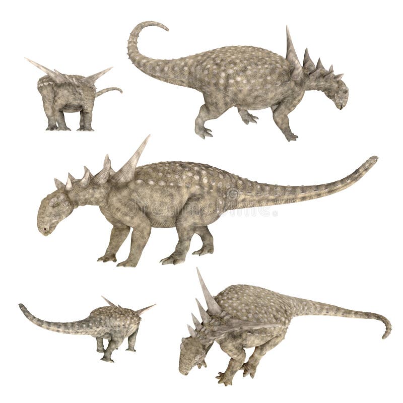 Dinosaur Sauropelta stock illustration. Illustration of extinct - 66509660