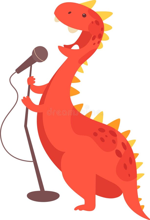 Singing Dinosaur Stock Illustrations – 84 Singing Dinosaur Stock ...