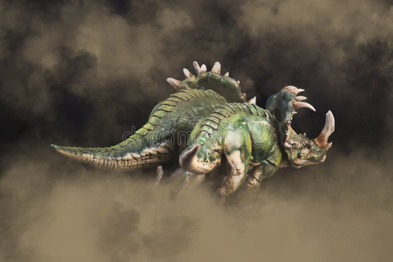 Dinosaur , Sinoceratops in the Dark Stock Image - Image of jurassic ...