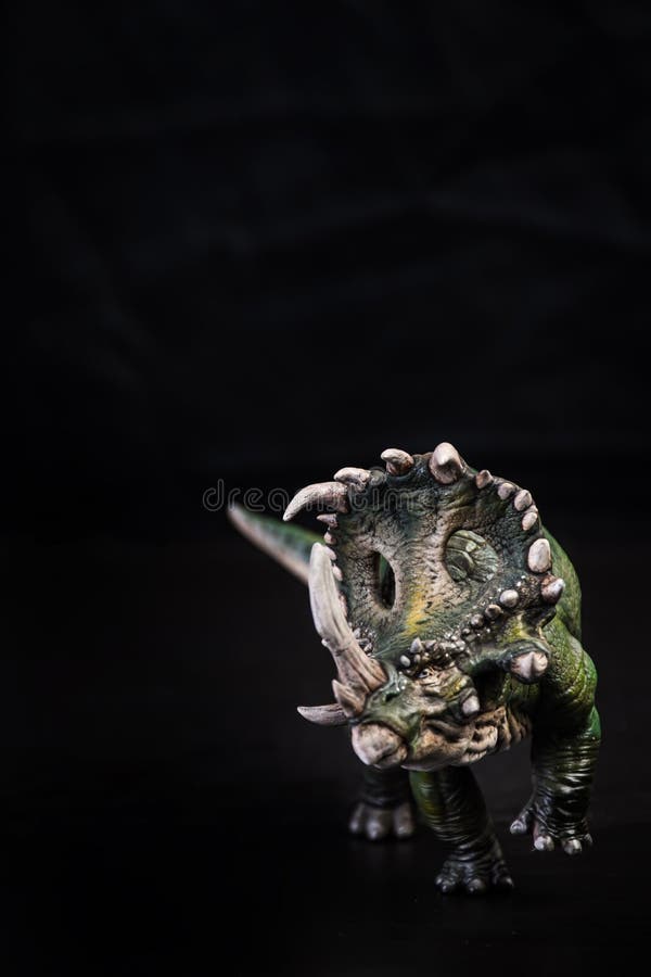 Dinosaur , Sinoceratops in the Dark Stock Image - Image of prehistoric ...