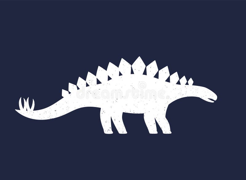 Dinosaur, Stegosaurus Vector Illustration Stock Illustration ...