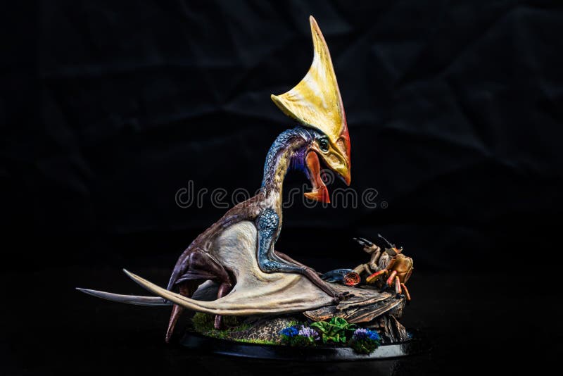 Dinosaur , Tupandactylus in the Dark Stock Photo - Image of pterosaur ...