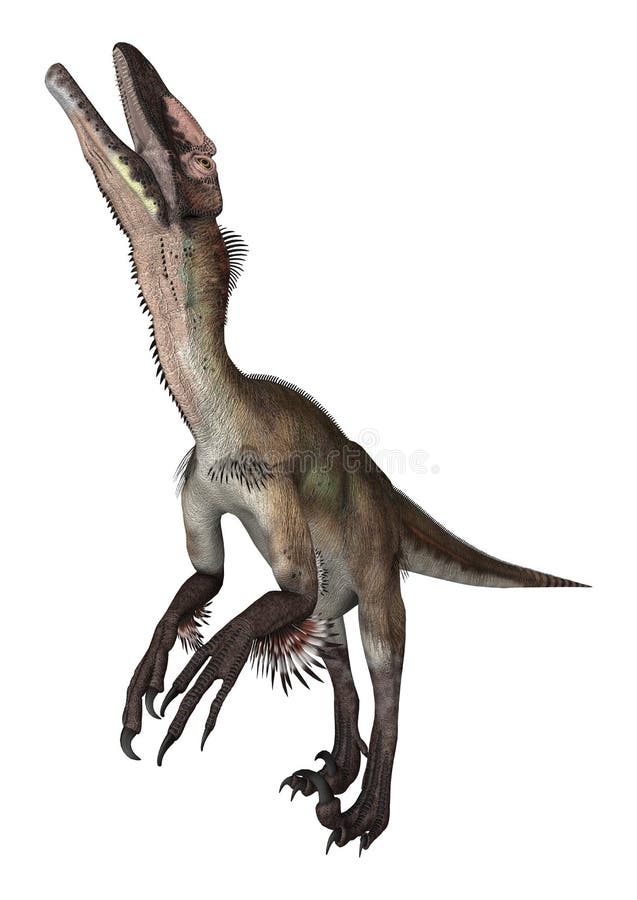 Dinosaur Utahraptor stock illustration. Illustration of looking - 47206086