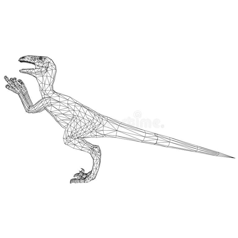 Dinosaur Wireframe Stock Illustrations – 90 Dinosaur Wireframe Stock ...