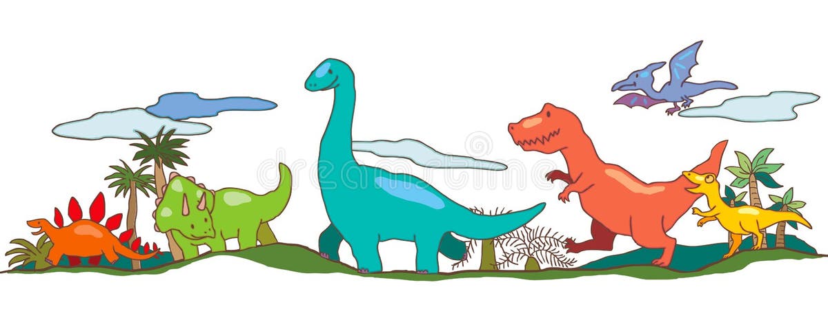 Cute Dinosaur Friends Stock Illustrations – 671 Cute Dinosaur Friends ...