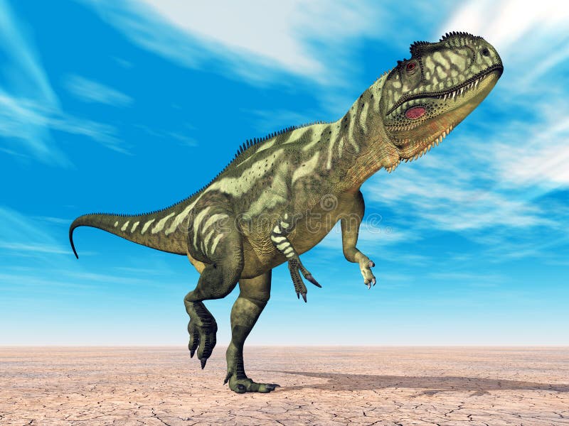 Dinosaur Yangchuanosaurus stock illustration. Illustration of huge ...