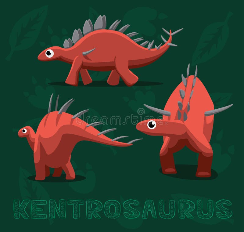 Dinosaurier Kentrosaurus-Karikatur-Vektor-Illustration Vektor Abbildung ... Dinosaurier Kentrosaurus-Karikatur-Vektor-Illustration Vektor Abbildung ...