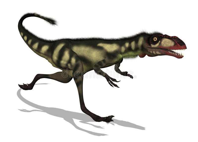 Dinosaurio de Dilong stock de ilustración. Ilustración de extinto ...