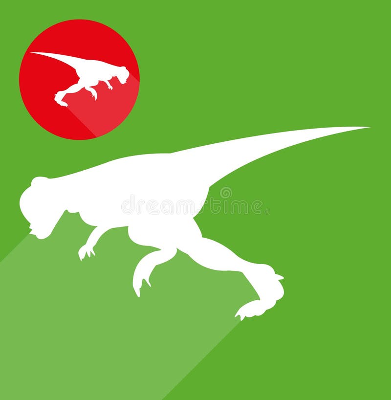 Dinosaurs and Dino Monsters Icons Stock Vector - Illustration of ...