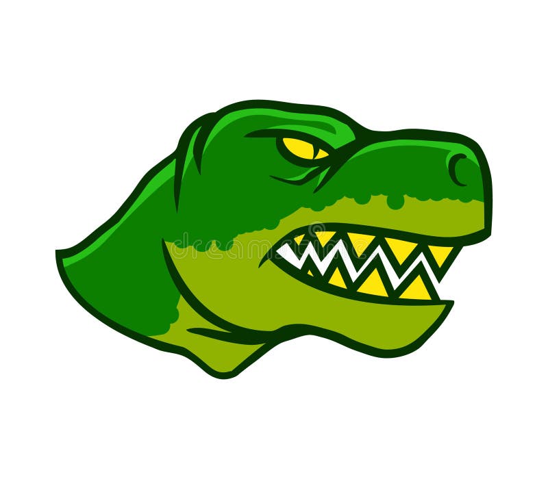 Dinosaurs Head Side View stock vector. Illustration of predator - 74365388