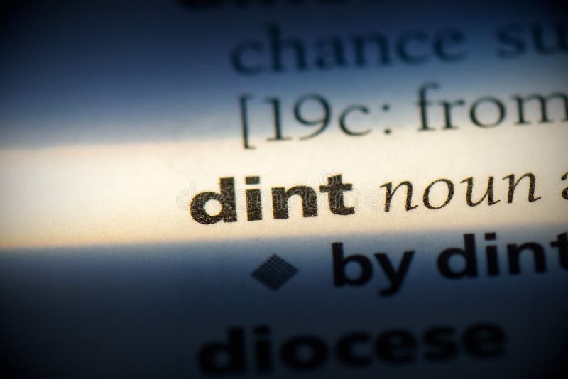 Dint stock photo. Image of page, info, close, isolated - 161393218