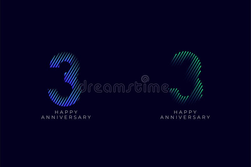 Dioagonal Line Stripes Speed Gradient Colorful 3th, 3th Happy ...