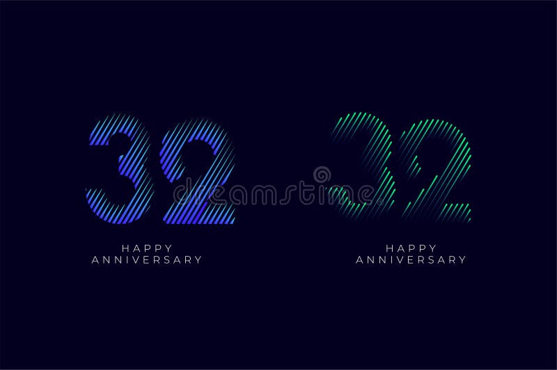 Dioagonal Line Stripes Speed Gradient Colorful 32th, 32th Happy ...