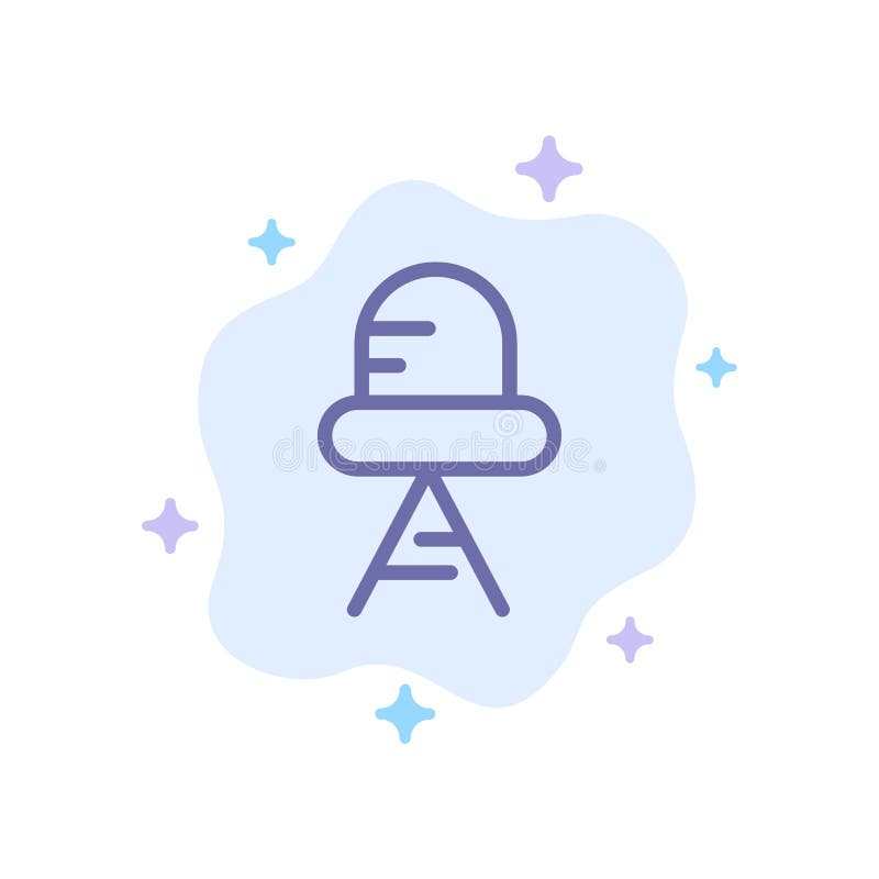 Diode, Led, Light Blue Icon on Abstract Cloud Background Stock Vector ...