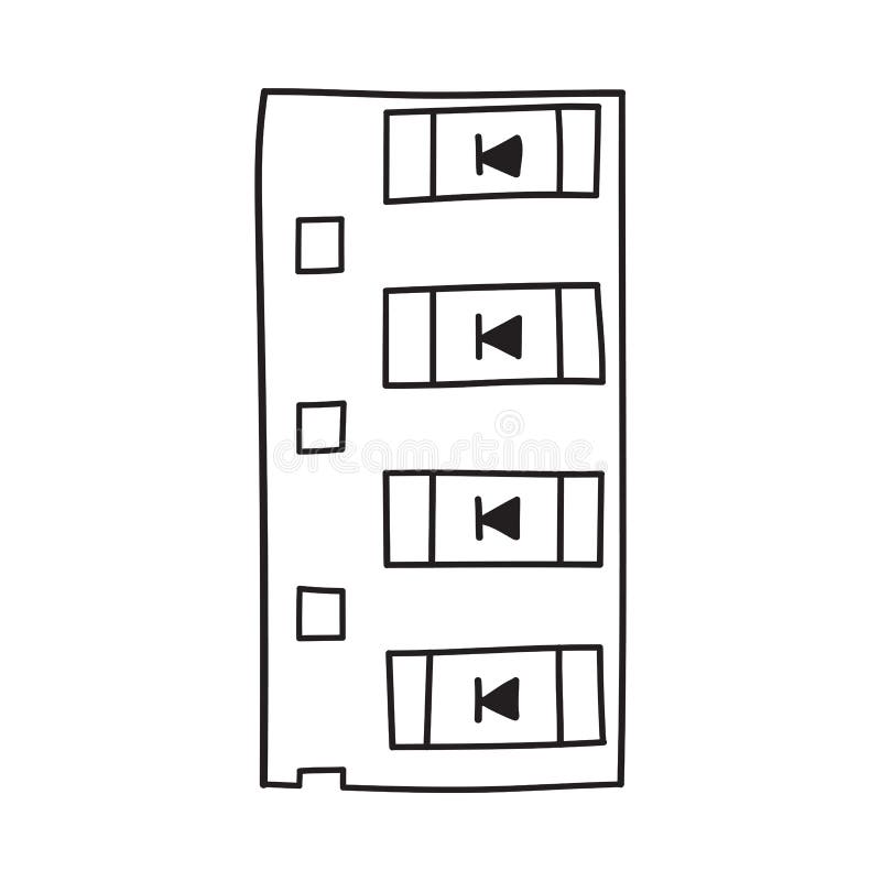 Diode Smd Component Tape Icon Stock Vector - Illustration of device ...