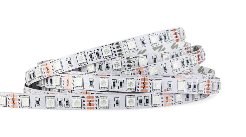 Set of Diode Strip. Led Lights Tape Stock Image - Image of crystal ...