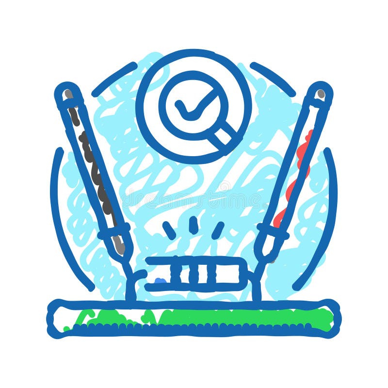 Diode Testing Electronics Icon Doodle Illustration Stock Illustration ...