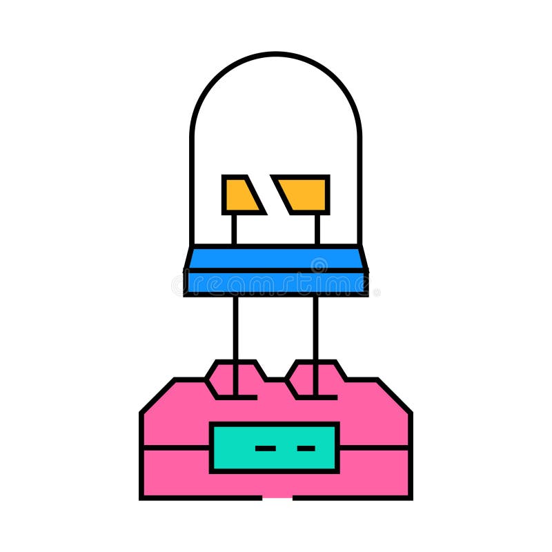 Diode Testing Electronics Icon Color Illustration Stock Vector ... Diode Testing Electronics Icon Color Illustration Stock Vector ...