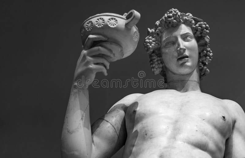 Dionysus Bacchus Wine Statue Portrait Stock Photo - Image of bacchanal ...