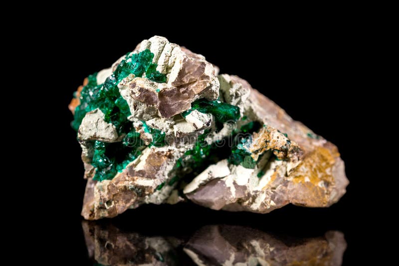 Dioptase stock image. Image of nature, stone, mineral - 21988683