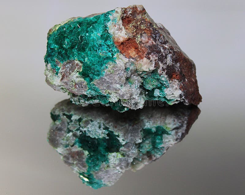 Dioptase Mineral Specimen from Tsumeb Namibia Stock Photo - Image of ...