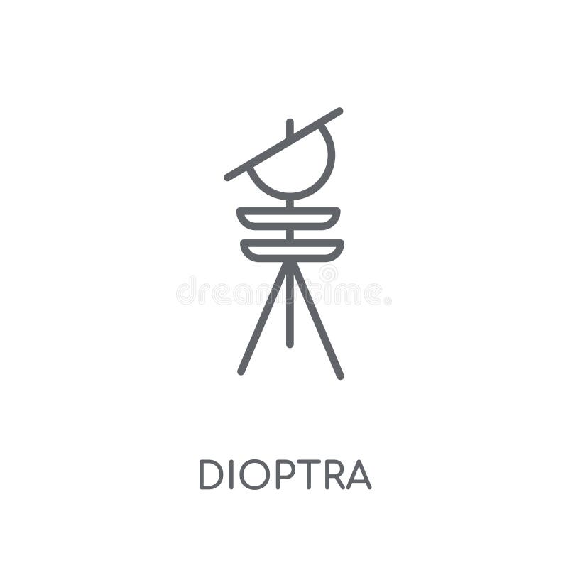 Dioptra Linear Icon. Modern Outline Dioptra Logo Concept on Whit Stock ...
