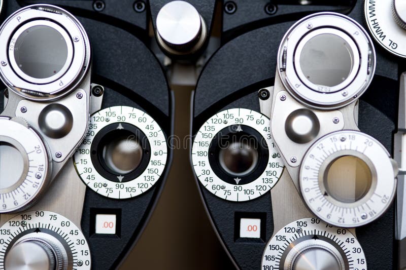 Phoropter - Dioptrie - Dispositif D'essai D'eyesite Photo stock - Image ...