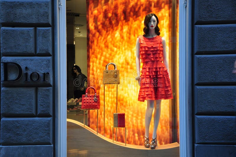 Dior Fashion Store in Florence ,Italy Editorial Photo - Image of ...