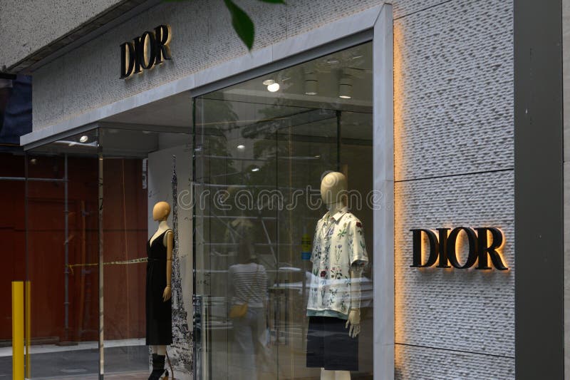 Dior store sign in Toronto editorial stock image. Image of editorial ...