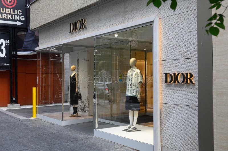 Dior store sign in Toronto editorial stock photo. Image of city - 388153843
