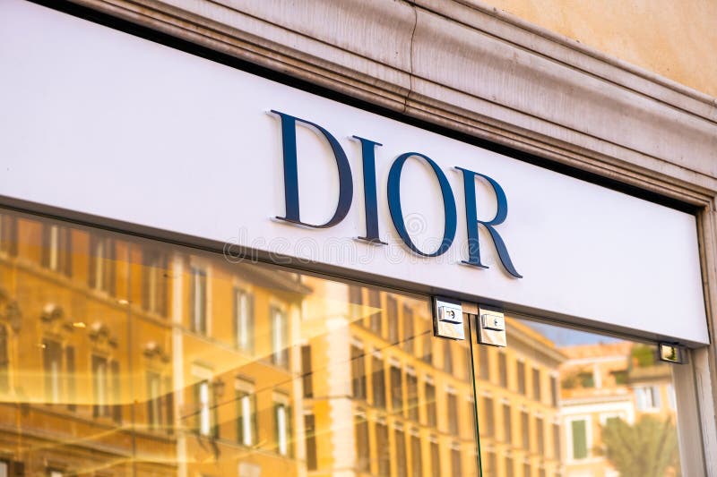 Dior Storefront with Reflection of Building in Rome, March 2023, Rome ...